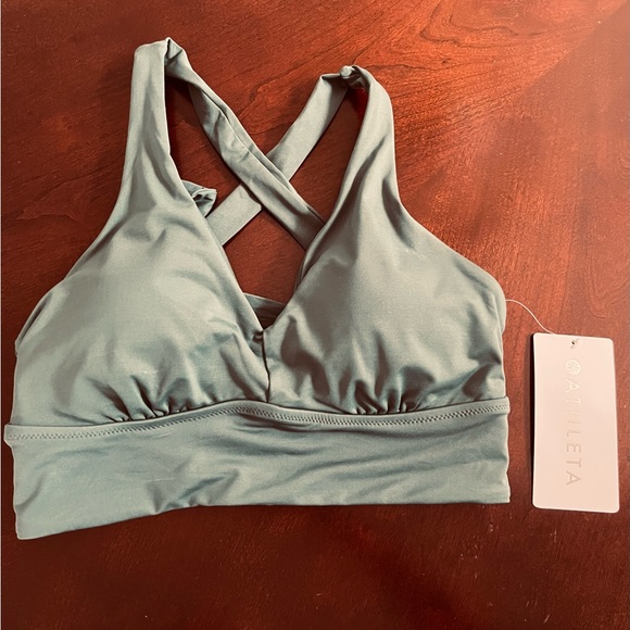 Athleta | Swim | Athleta Longline Plunge Bikini Top Ddd | Poshmark